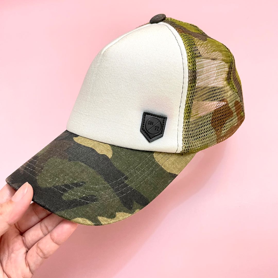 Auth Spunn Australia Camouflage Unisex White Trucker Cap, Men's Fashion ...