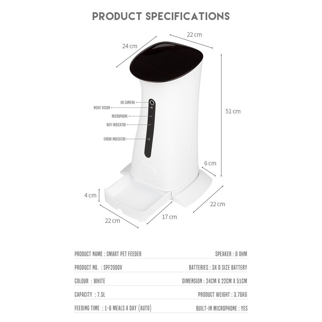 Auto feeder 7.5L, Pet Supplies, Homes & Other Pet Accessories on Carousell