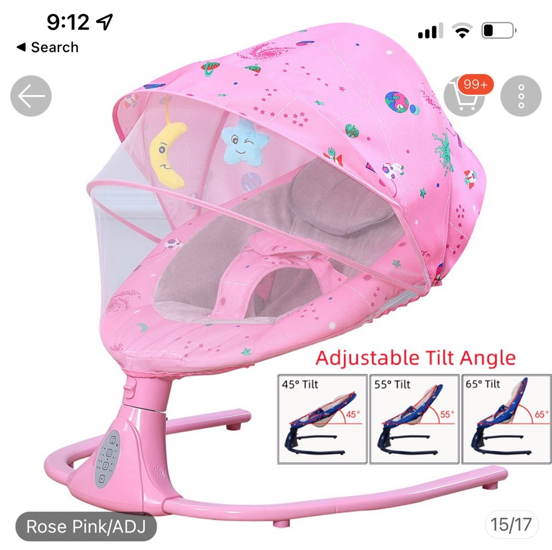 Automatic rocking chair with bluetooth, Babies & Kids, Infant Playtime ...