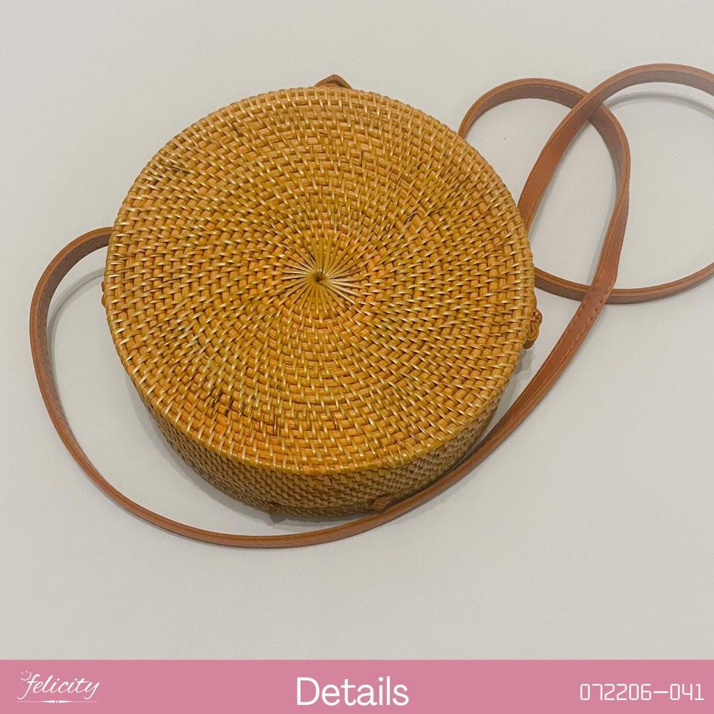Bali Rattan Bag | Special Round Design, Women's Fashion, Bags & Wallets ...