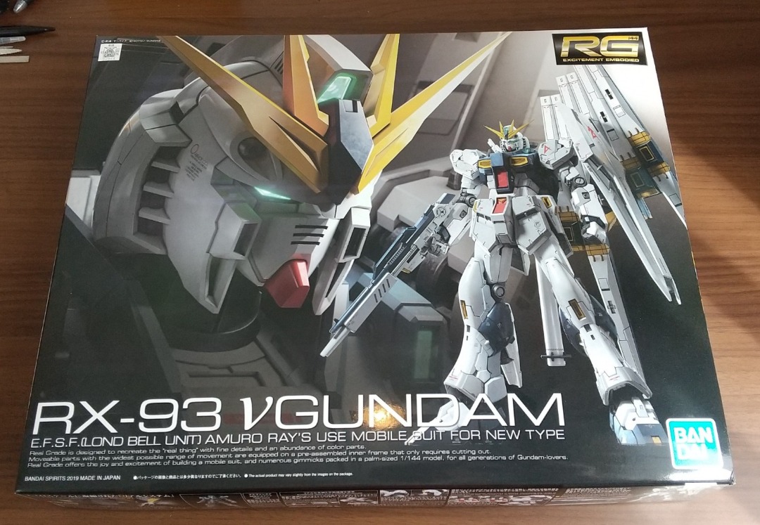 Bandai RG RX-93 V Gundam, 興趣及遊戲, 玩具 & 遊戲類 - Carousell