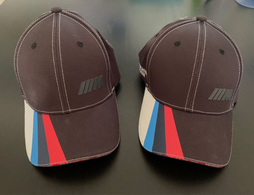 BMW M Logo Caps (Two Caps) Black, Men's Fashion, Watches & Accessories ...