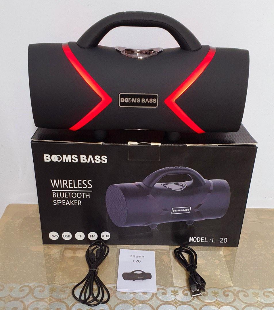Booms bass L20 LED light Wireless Bluetooth speaker, Audio, Soundbars ...