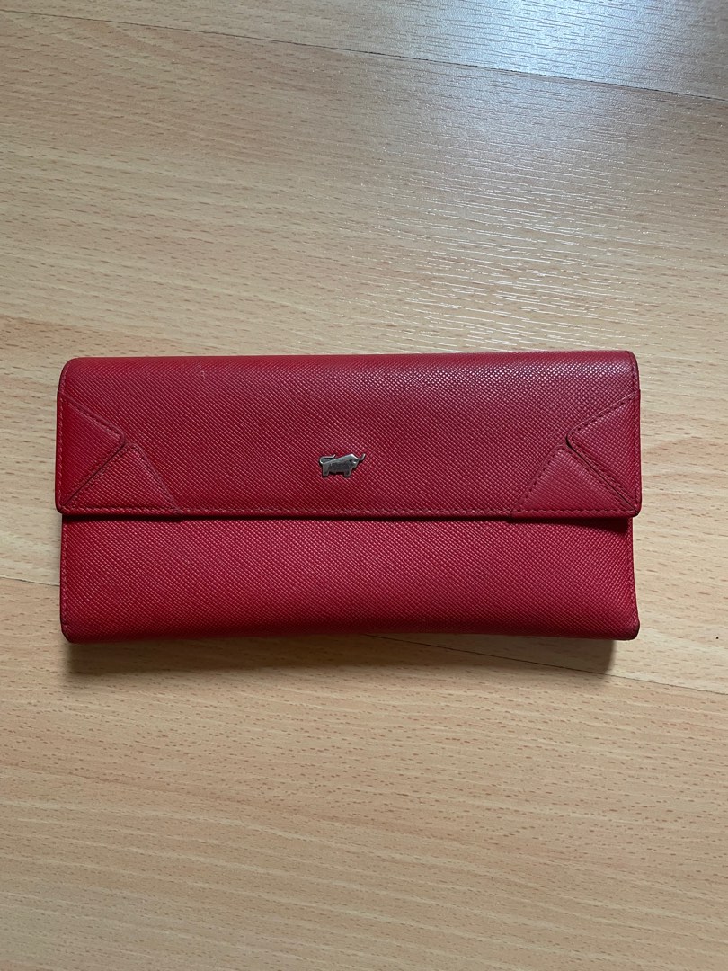 Braun Buffel Red Long Wallet, Women's Fashion, Bags & Wallets, Wallets ...