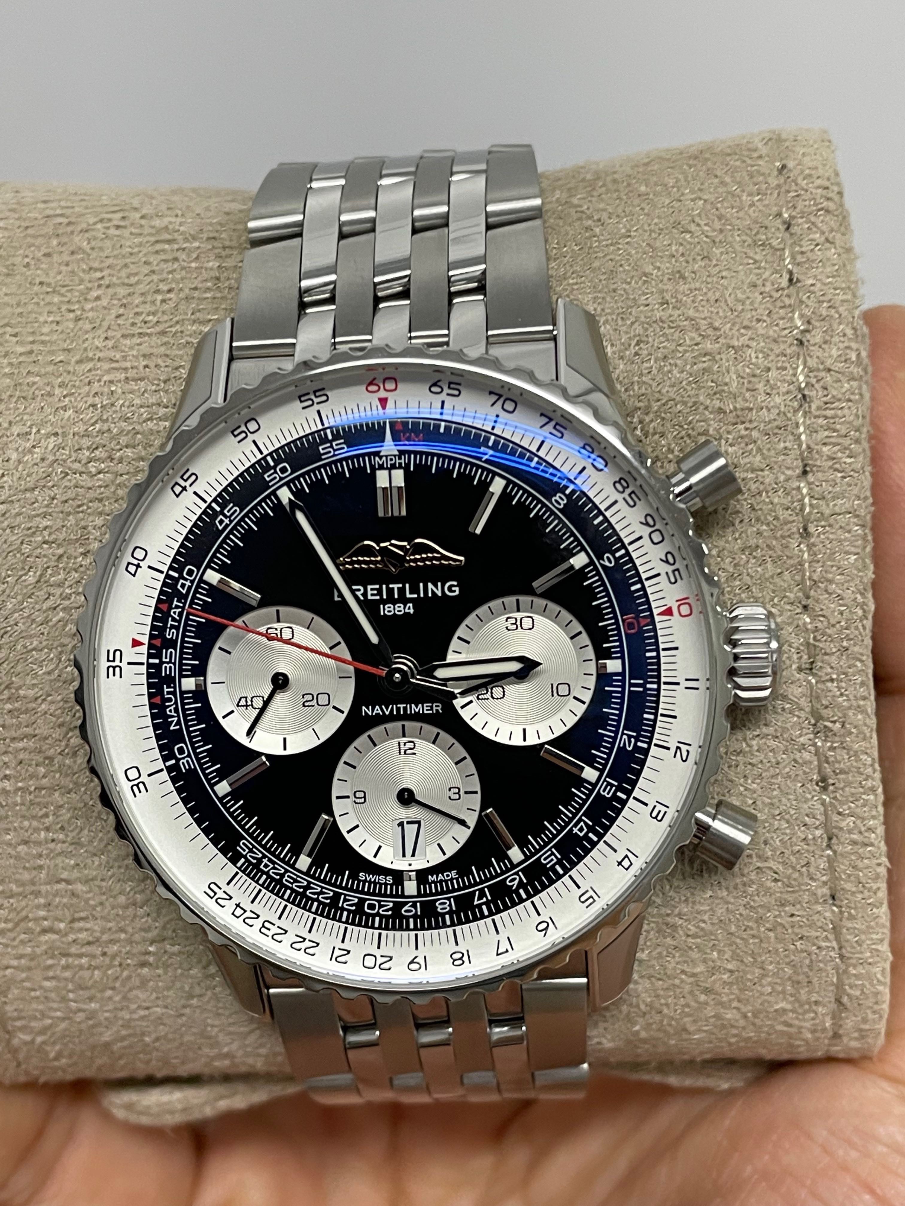Breitling B01 Chronograph Navitimer 43mm 2022, Luxury, Watches on Carousell