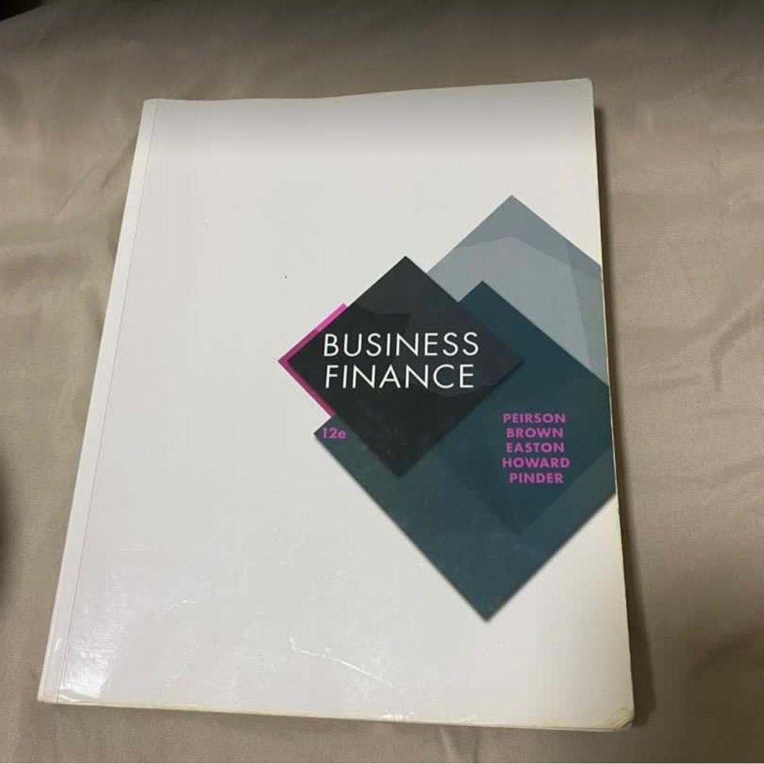 Business Finance Textbook - 12th Edition Peirson Brown Easton Howard ...
