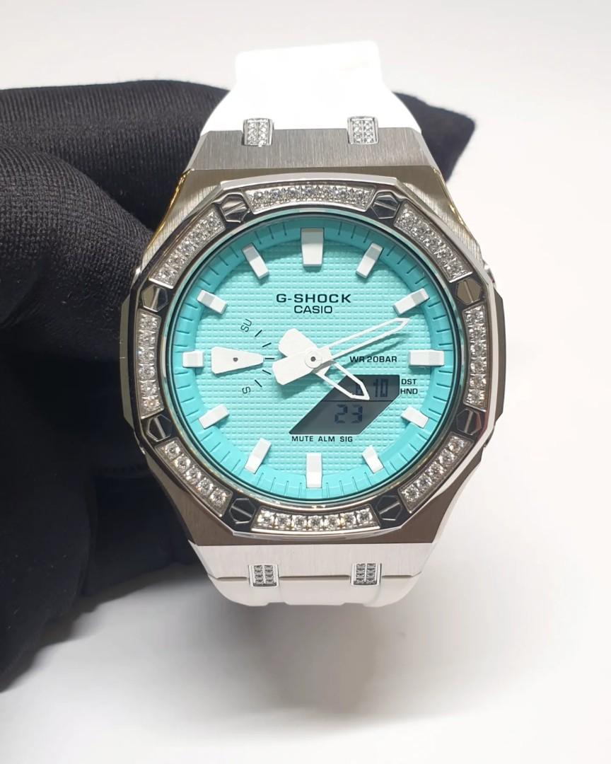 Casioak GA-2100 tiffany series in crystal bezel white strap Pm for more information!, Men's ...