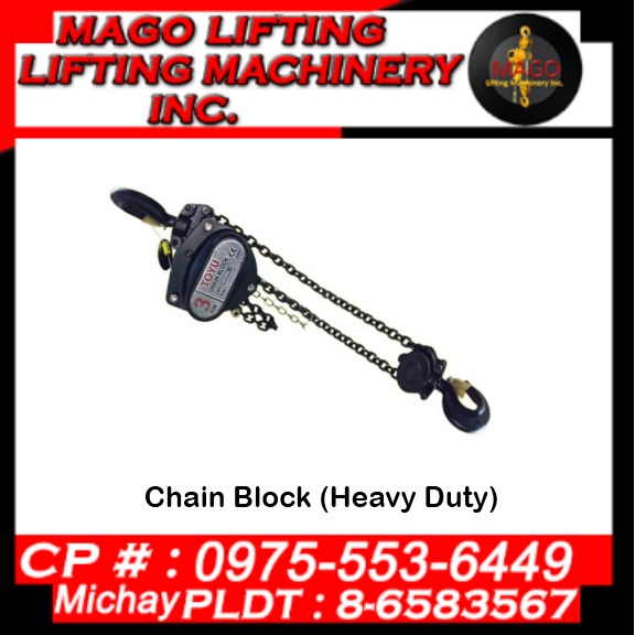 Chain Block (Heavy Duty) 20Tons x 3Meters, Commercial & Industrial ...