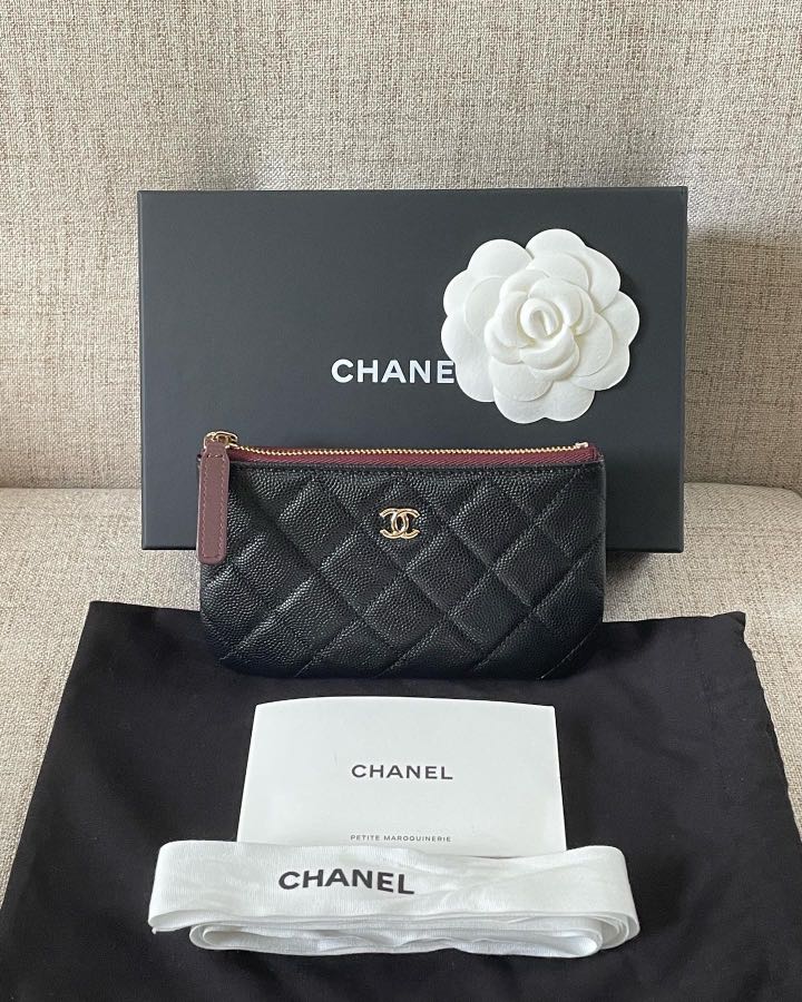 Chanel Classic Mini O Case Caviar GHW Black, Luxury, Bags & Wallets on ...