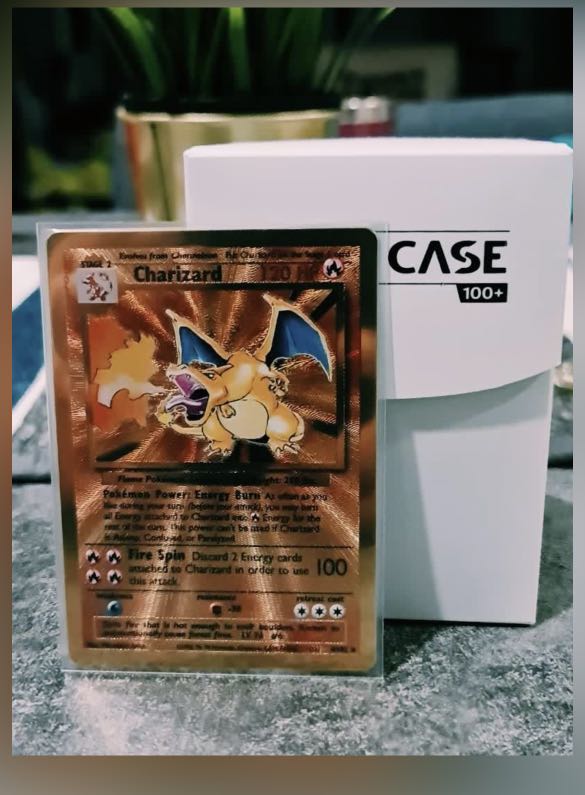 Charizard Celebrations gold metal upc box, Hobbies & Toys, Toys & Games ...