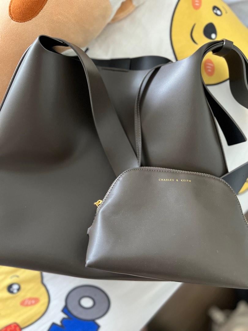 Charles and Keith Edna Large Hobo Bag, Women's Fashion, Bags & Wallets ...