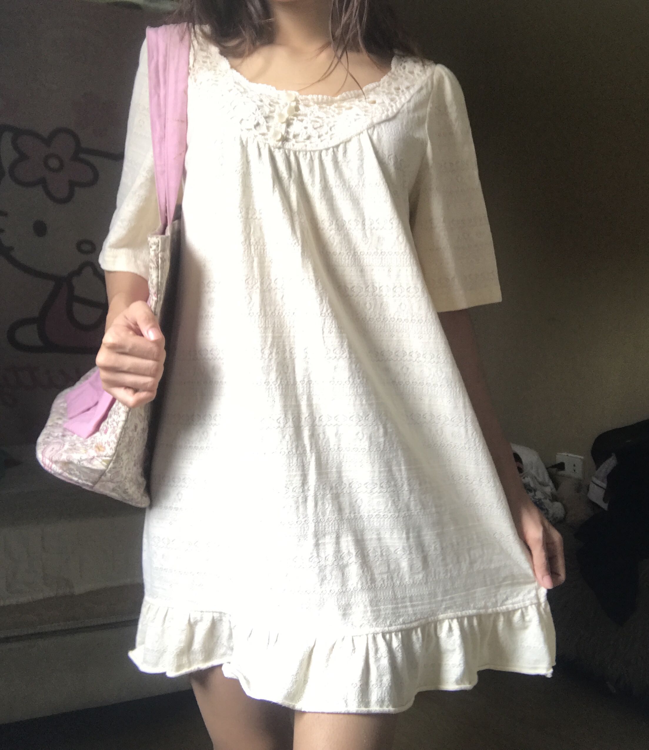 coquette dainty buttons vintage cottagecore dress, Women's Fashion ...