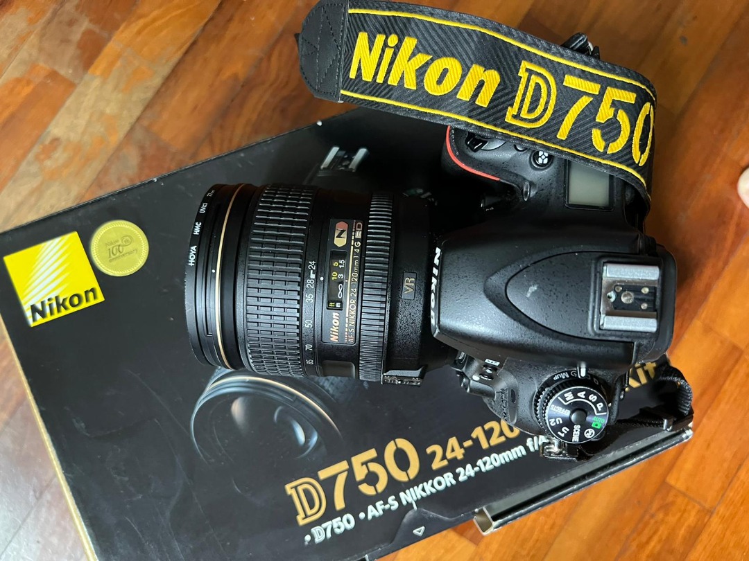 D750 DSLR Camera with 24-120 Nikkor Lens, UV Filter , Photography, Cameras on Carousell