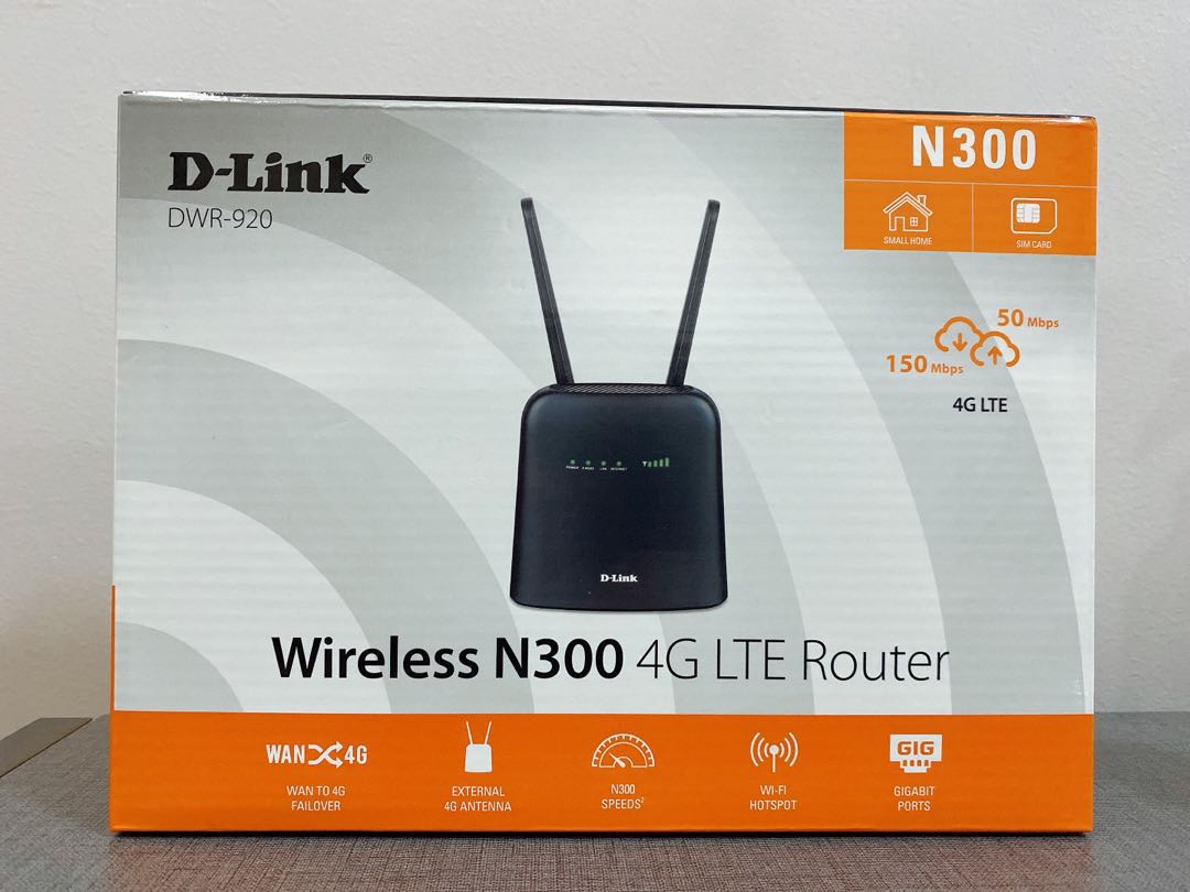 DLink Wireless N300 4G LTE Router DWR-920, Computers & Tech, Parts & Accessories, Networking on ...