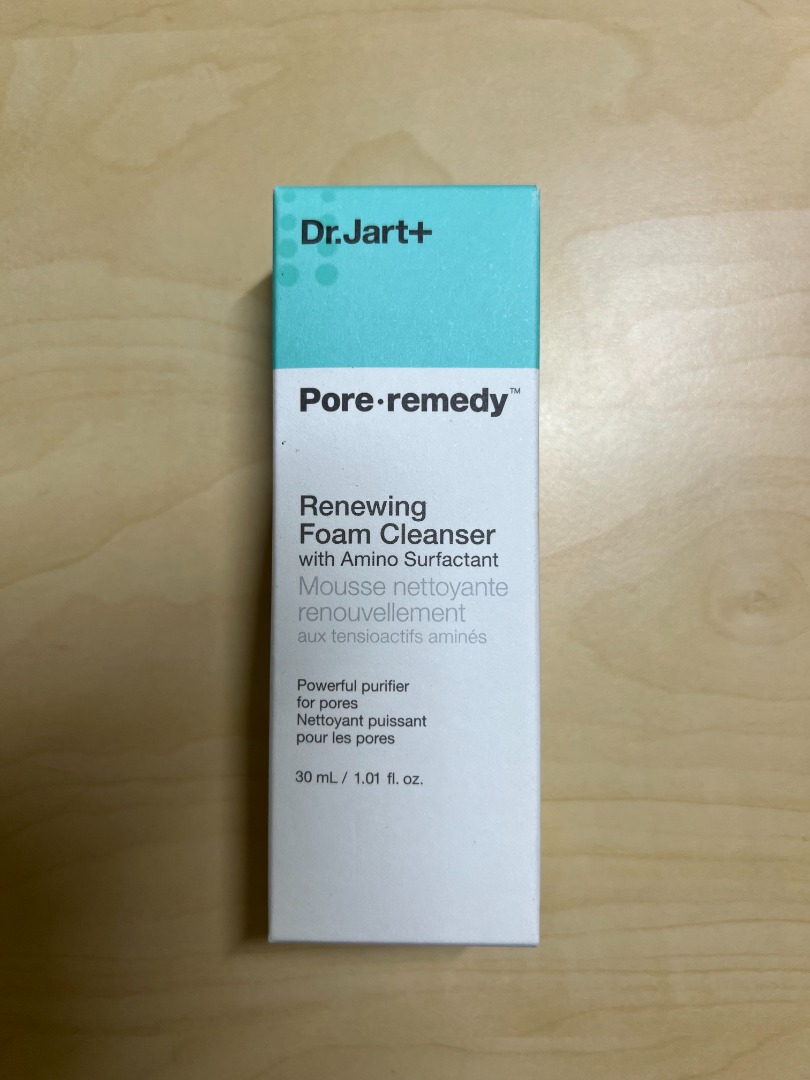 DR.JART Pore-remedy Renewing Foam Cleanser 30ml, Beauty & Personal Care ...