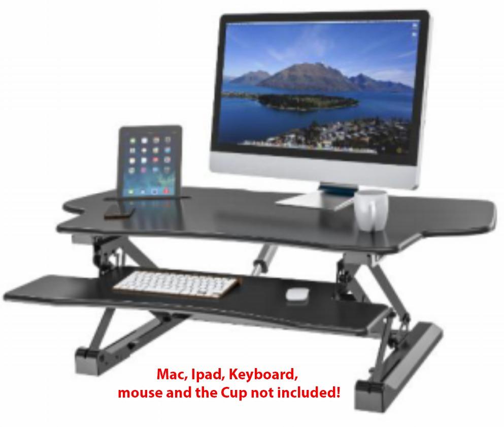 Electronic Sit Stand Desk Height Adjustable (Black), Computers & Tech ...