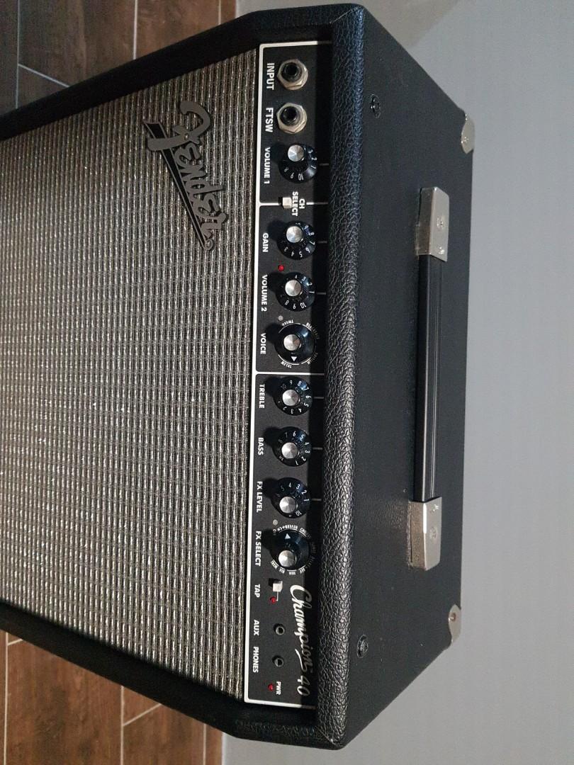 Fender Champion 40 Amplifier, Audio, Soundbars, Speakers & Amplifiers ...