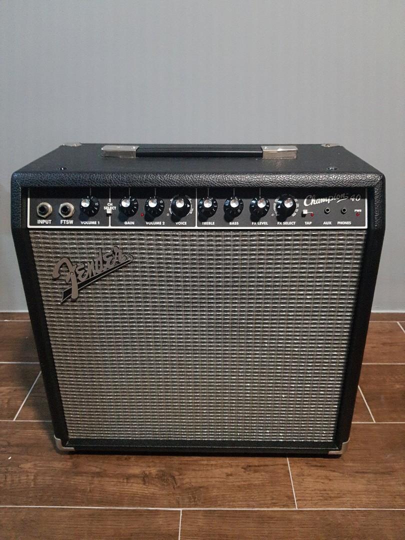 Fender Champion 40 Amplifier, Audio, Soundbars, Speakers & Amplifiers ...