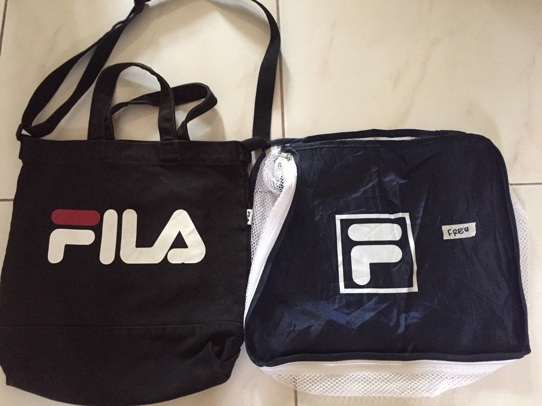 fila 2 way bag w/ free, Women's Fashion, Bags & Wallets, Tote Bags on Carousell