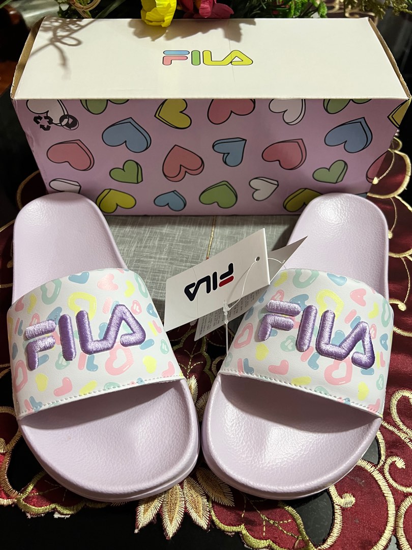 FILA DRIFTER 22 VDAY SLIDES, Women's Fashion, Footwear, Sandals on ...