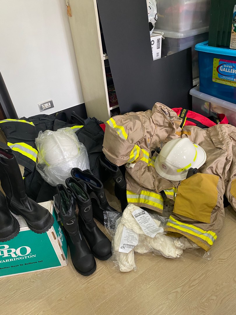 Firefighting Boots & Clothing, Men's Fashion, Footwear, Boots on Carousell