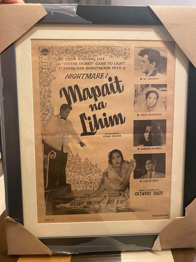 [LF#40] Mapait na LihimFrame old filipino poster, Hobbies & Toys ...