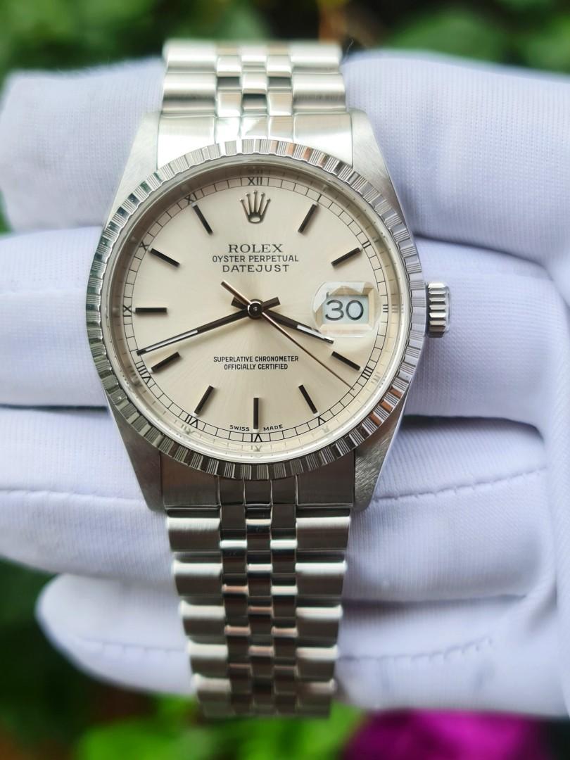 *Full Complete Set* Rolex Stainless Steel Datejust 36mm Ref. 16220 ...