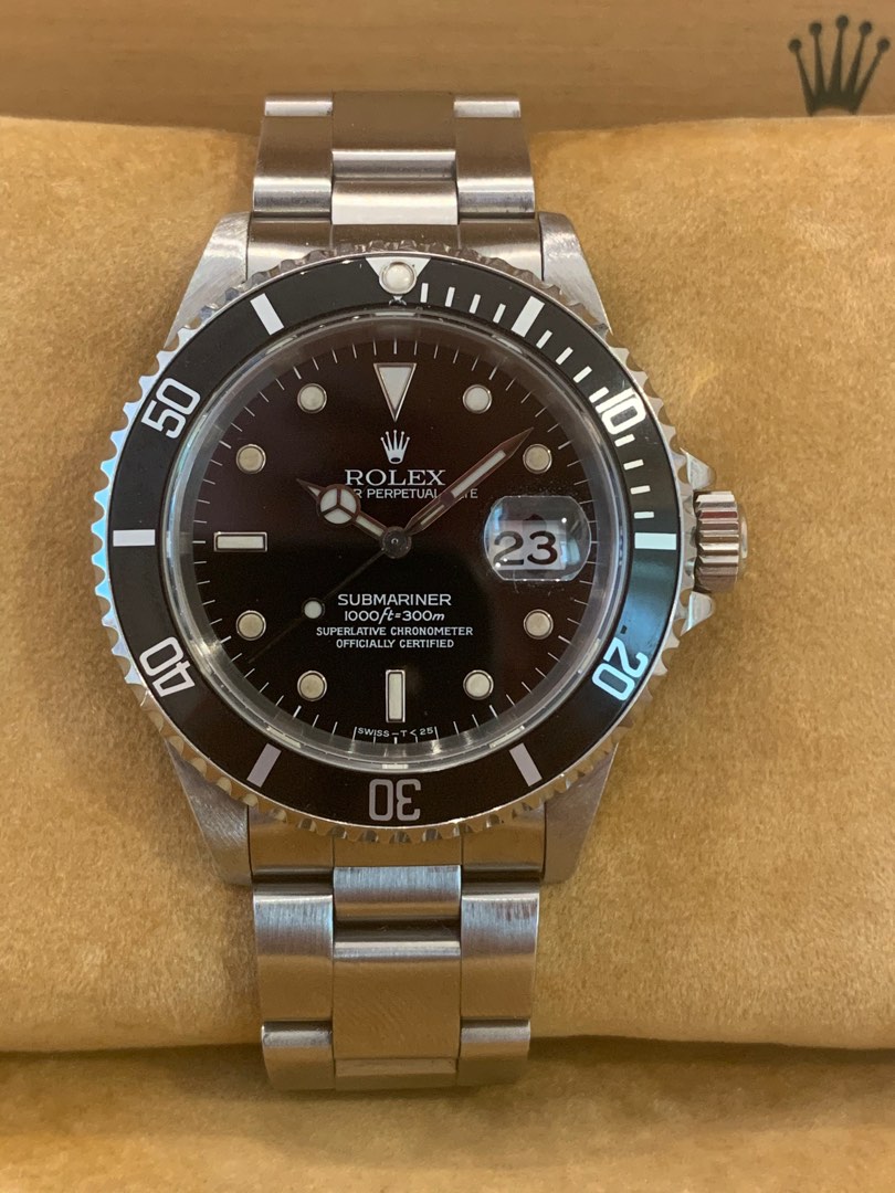 !Full Set Rare Spider/Coral Tritium Dial! Rolex Submariner 16610 ...