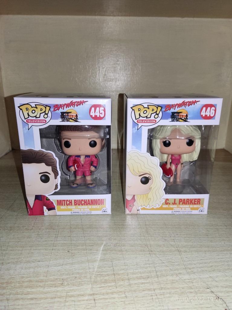 Funko Pop - Baywatch - Mitch Buchannon and CJ Parker set, Hobbies ...