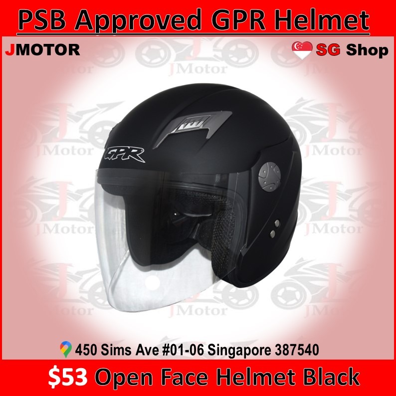 gpr open face helmet psb approved, Motorcycles, Motorcycle Apparel on ...