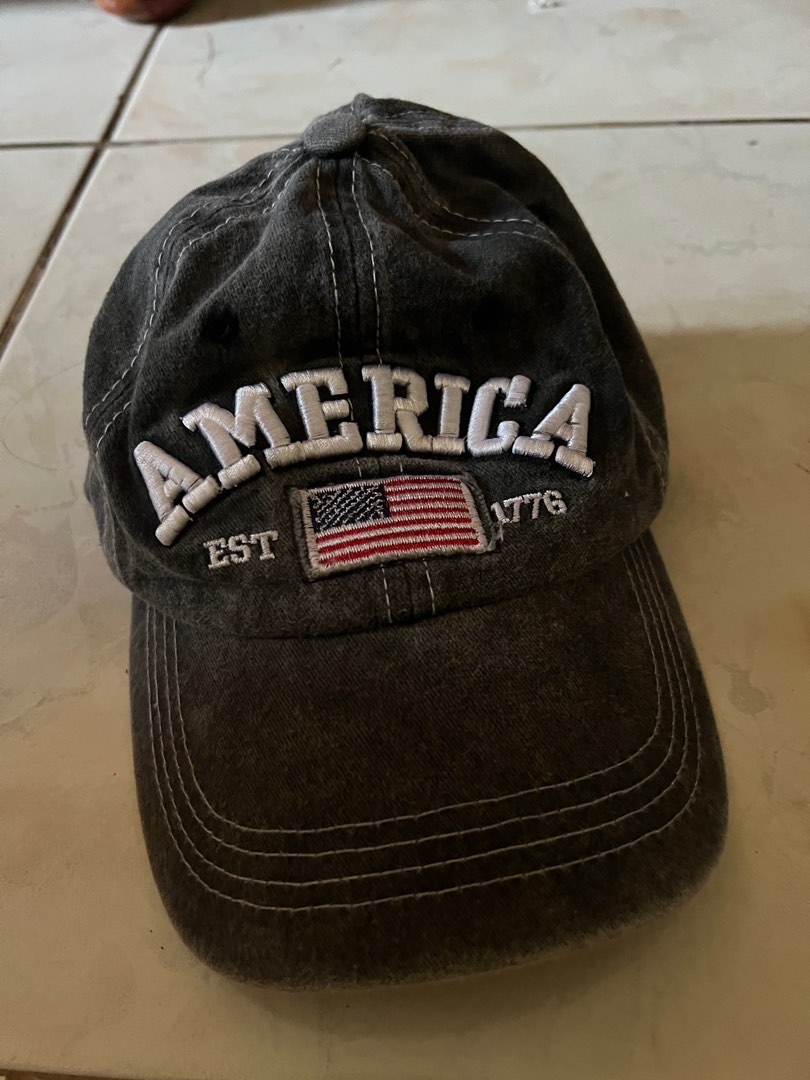 Gray/ black cap, Men's Fashion, Watches & Accessories, Caps & Hats on ...