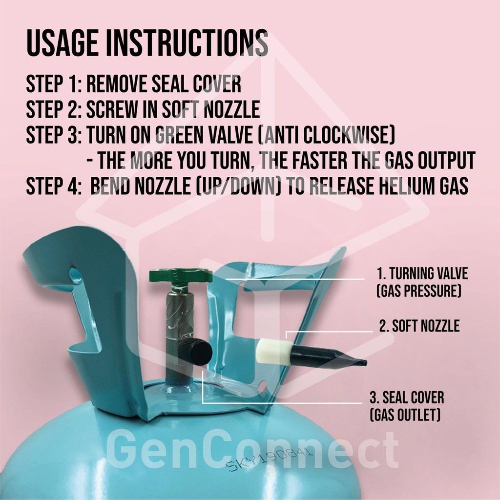 Helium Tank Helium Gas for balloons an party Balloon IBG0089, Hobbies ...