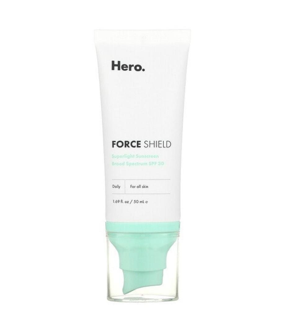 Hero Cosmetics Force Shield, Superlight Sunscreen, SPF 30 (50 ml ...