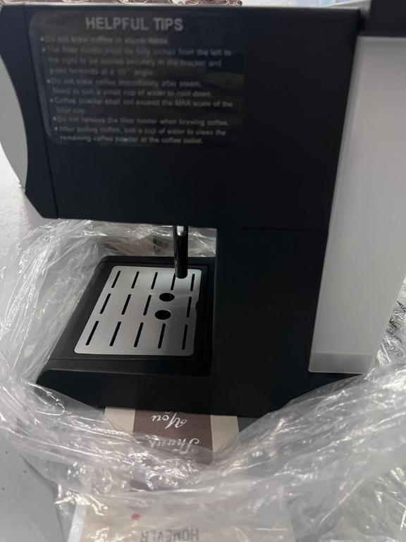 Homever Traditional Pump Espresso Coffee Machine, 5 Bar 1050W Italian ...