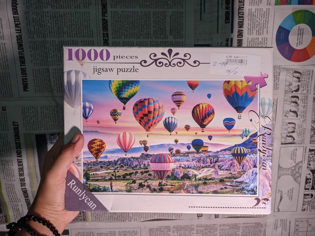 Hot Air Balloon Jigsaw Puzzle (1000pcs.), Hobbies & Toys, Toys & Games ...