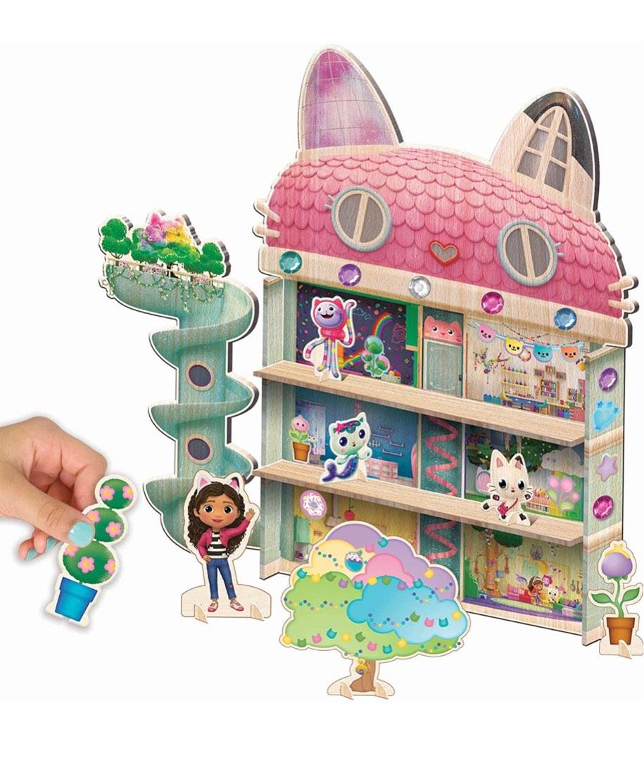 Gabby's Dollhouse: Wood Dollhouse Activity - Building & Decorating Set ...