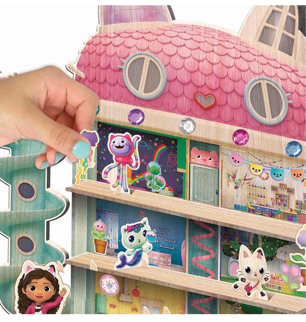 Gabby's Dollhouse: Wood Dollhouse Activity - Building & Decorating Set ...