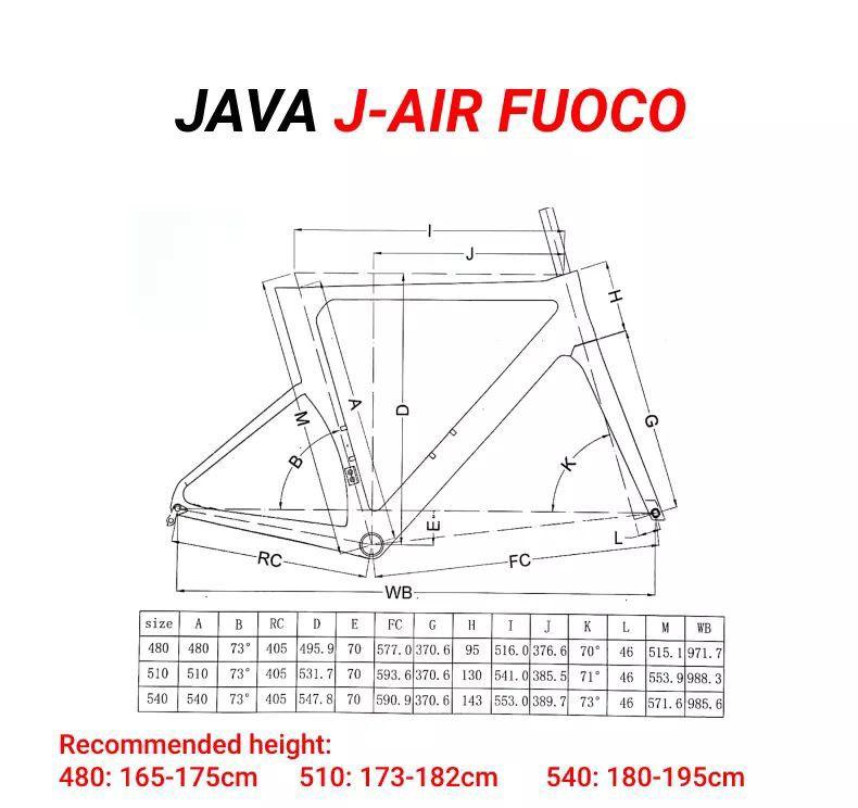 JAVA FUOCO J-AIR (Shimano 105), Sports Equipment, Bicycles & Parts ...