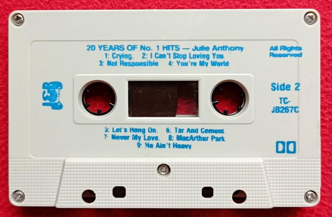Julie Anthony 20 YEARS OF NO. 1 HITS Cassette Tape, Hobbies & Toys ...
