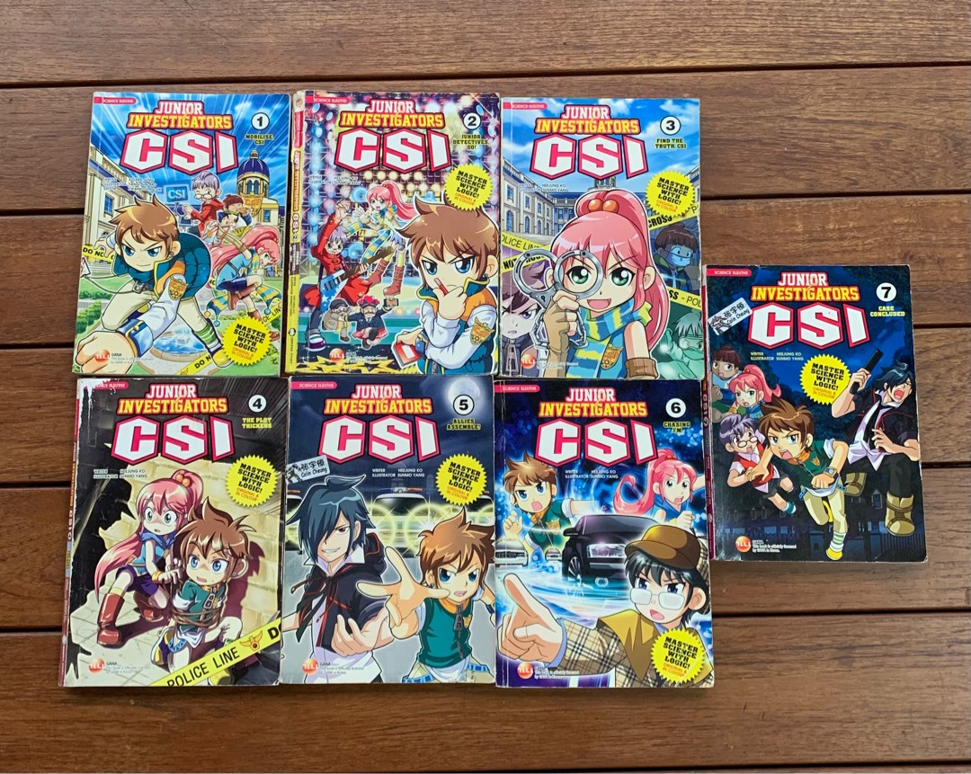 7 books - Junior Investigators CSI vol 1-7 complete set children story ...