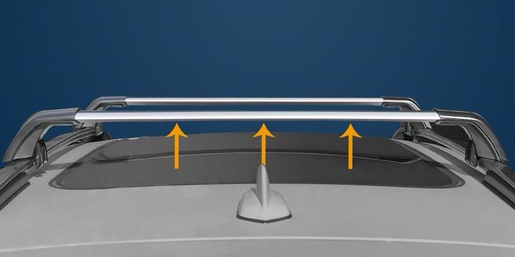 Kia Carens crossbars roof rack, Car Accessories, Accessories on Carousell