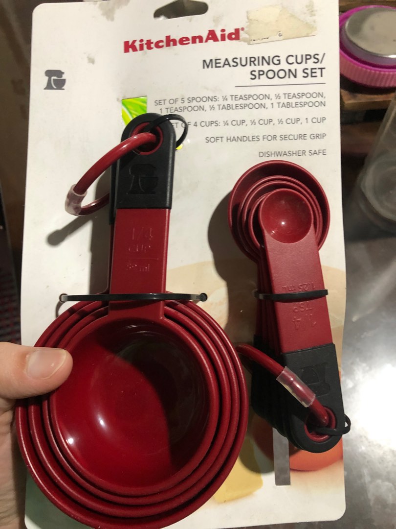 KitchenAid Measuring Cups and Spoons Set, Furniture & Home Living ...