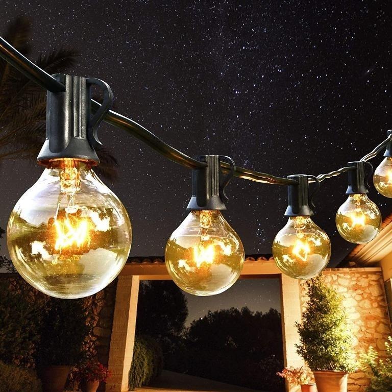 Koopower G40 Outdoor Garden Lights Mains Powered, 25FT 25 + 3(Spare ...