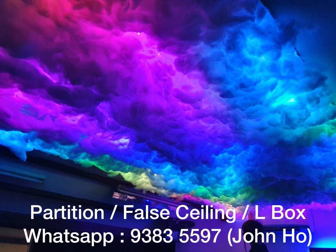 L box False ceiling & Partition walls Direct Contractor, Home Services ...