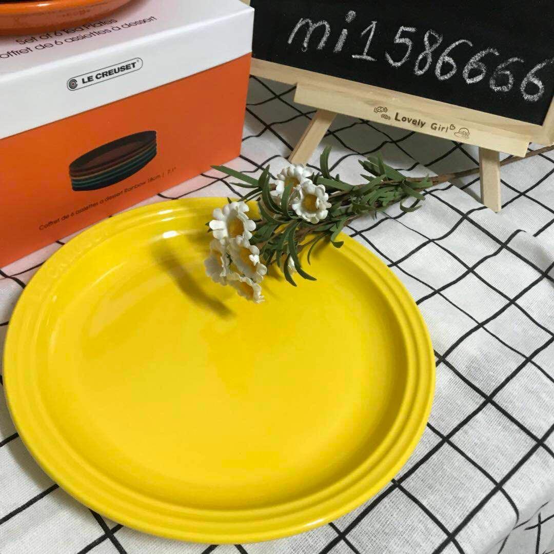 le creuset plate set of 6 porcelain plates#COD, Furniture & Home Living ...