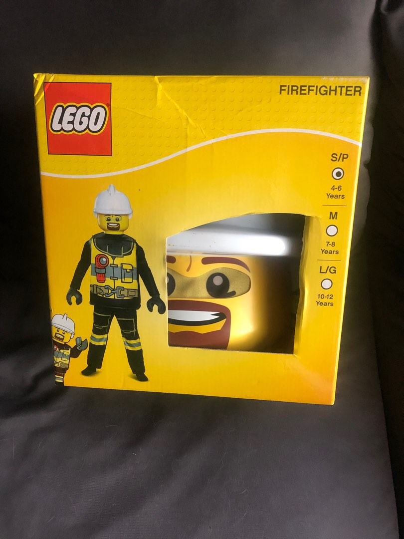 Lego Fire Fighter Halloween Costume (4-6years), Hobbies & Toys, Toys ...