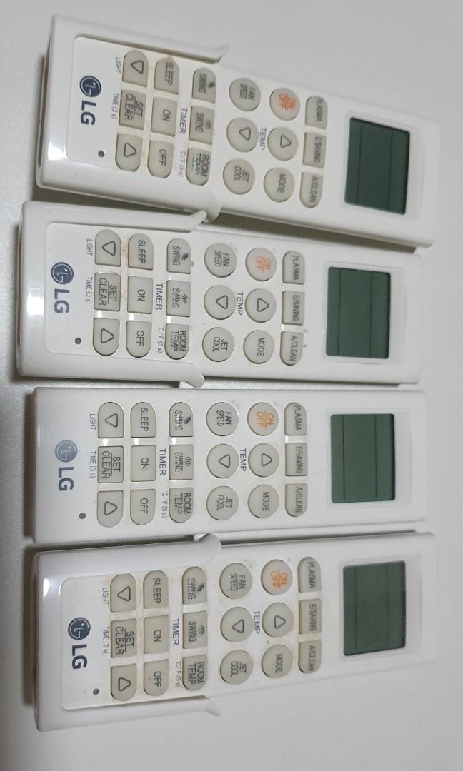 LG aircon remote control, TV & Home Appliances, Air Conditioners ...