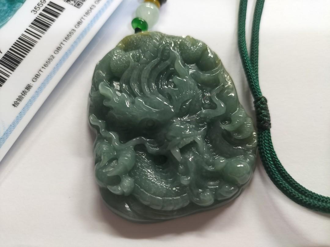 Liontin Naga 100% Giok Asli Jadeite Premium Natural Grade A ...
