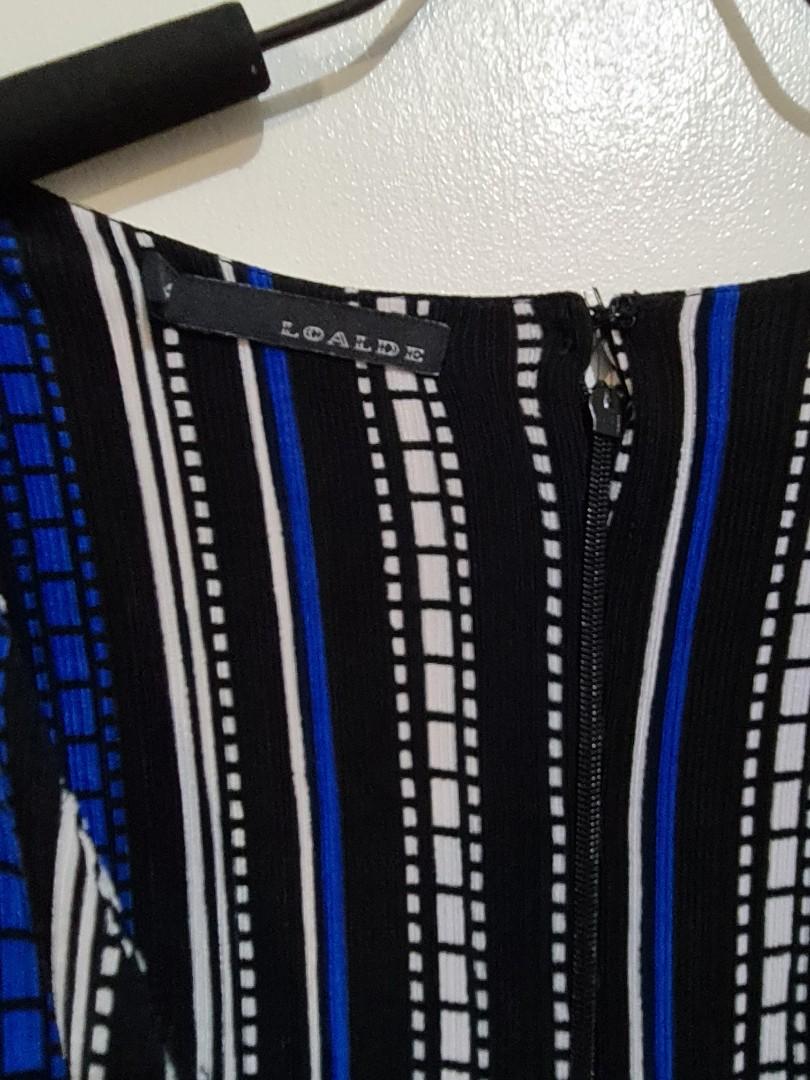 Loalde Blue Striped Jumpsuit, Women's Fashion, Dresses & Sets ...