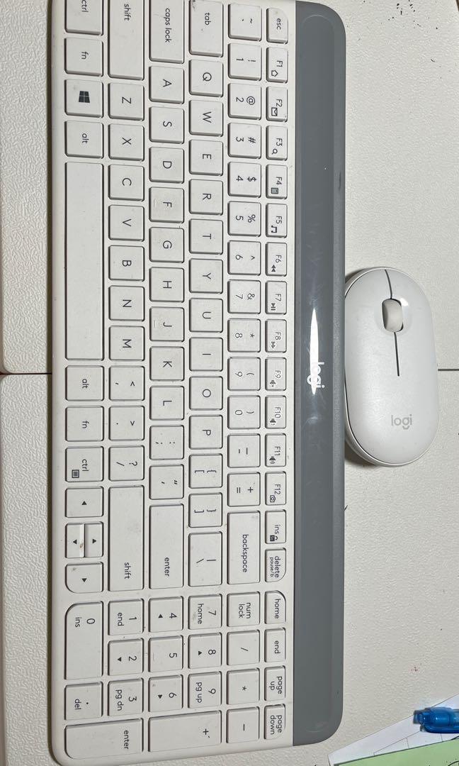 Logi Wireless Keyboard And Mouse 電腦&科技 電腦周邊及配件 電腦滑鼠及相關產品 Carousell